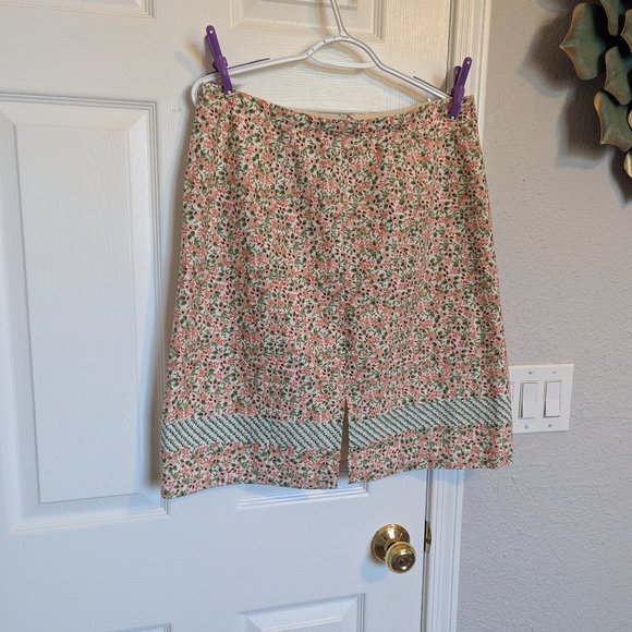 American Vintage | Skirts | Ditsy Print Preppy Cottagecore Skirt ...